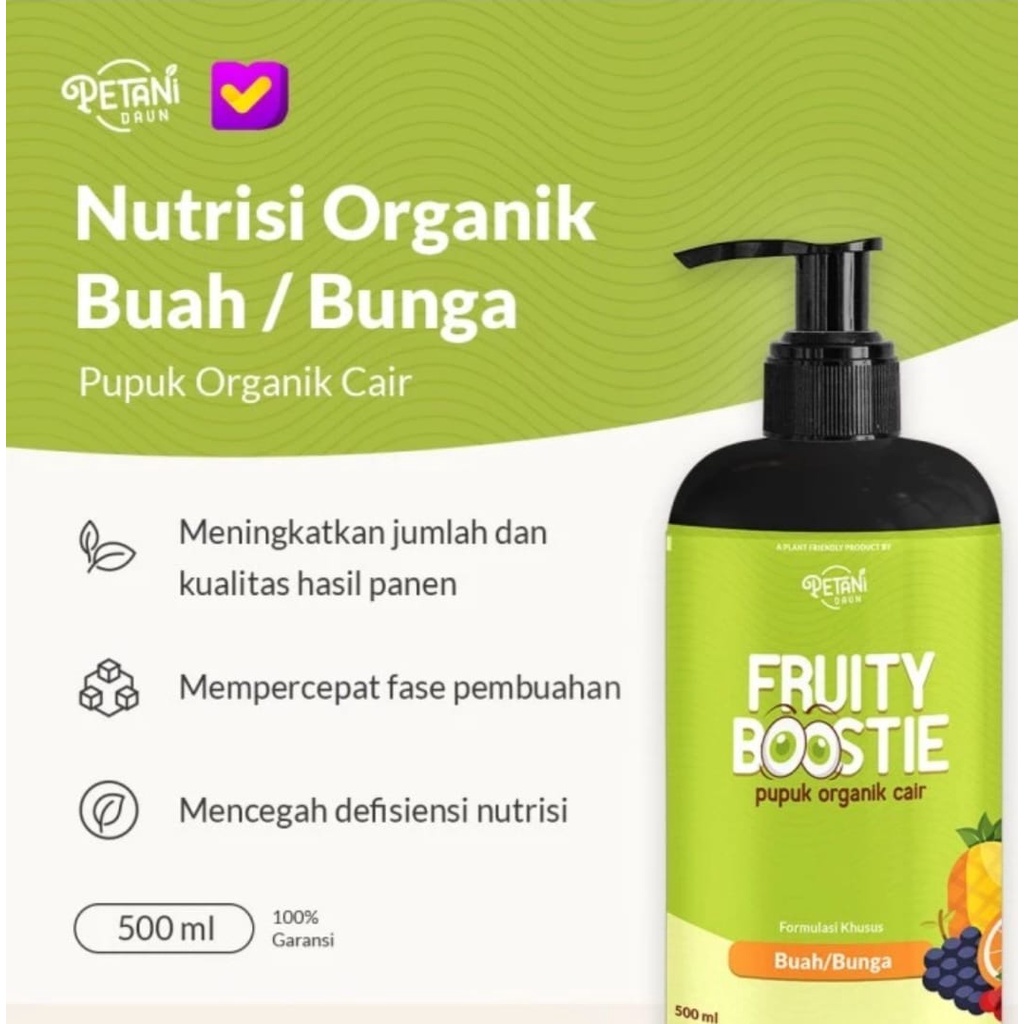 Jual Petani Daun - Fruity Boostie - Pupuk Organik Cair Buah / Bunga ...