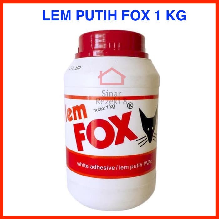 Jual Lem Putih FOX Botol 1 Kg Lem Kayu PVC | Shopee Indonesia