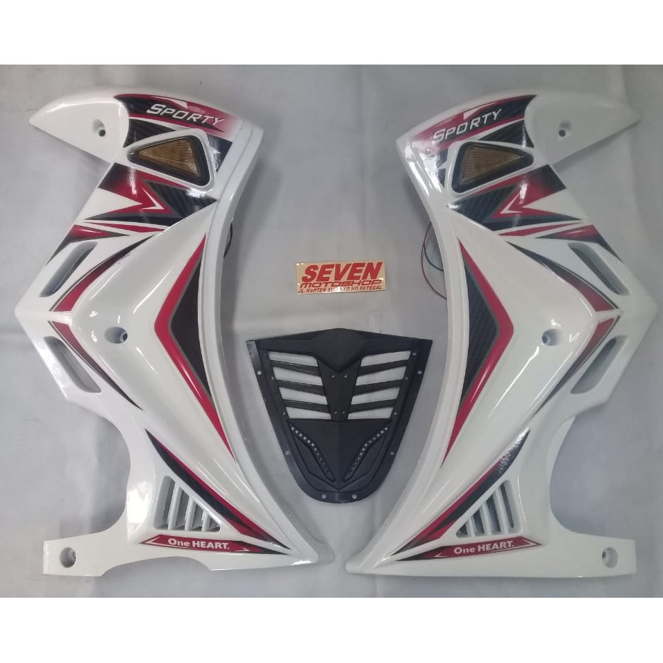 Jual SAYAP/FAIRING NEW MEGAPRO CARBU PUTIH | Shopee Indonesia