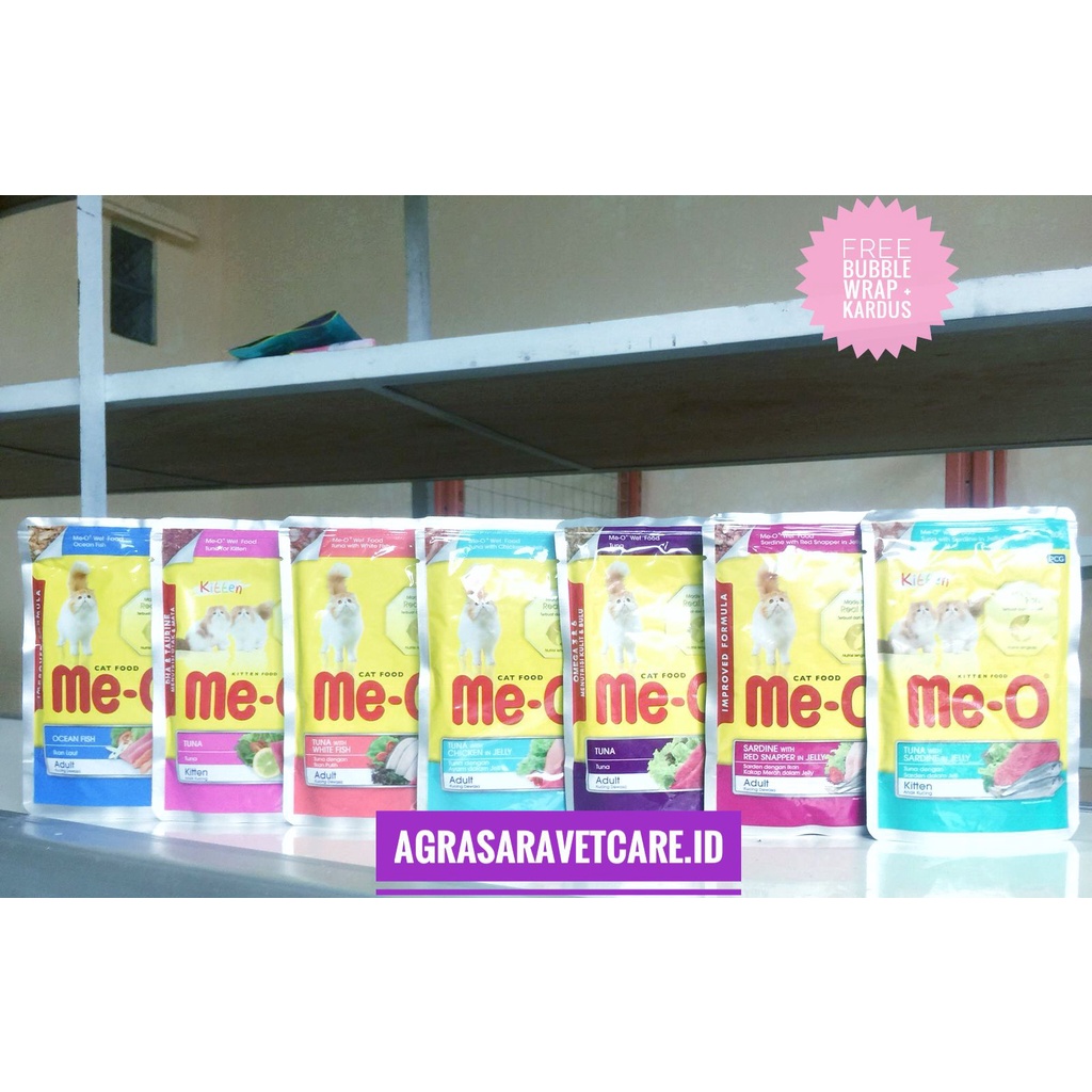 Jual Meo Wet Food Pouch for Adult / Kitten 80 gr - makanan kucing meo ...