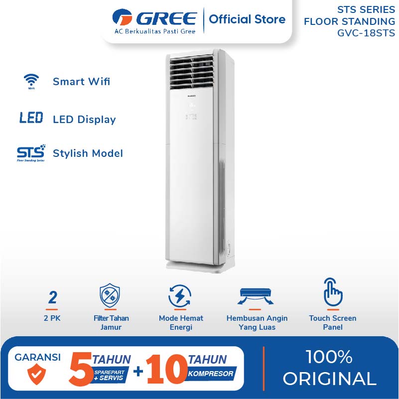 Jual GREE AC Floor Standing 2PK - Inverter - Dengan Smart WIFI dan LED ...