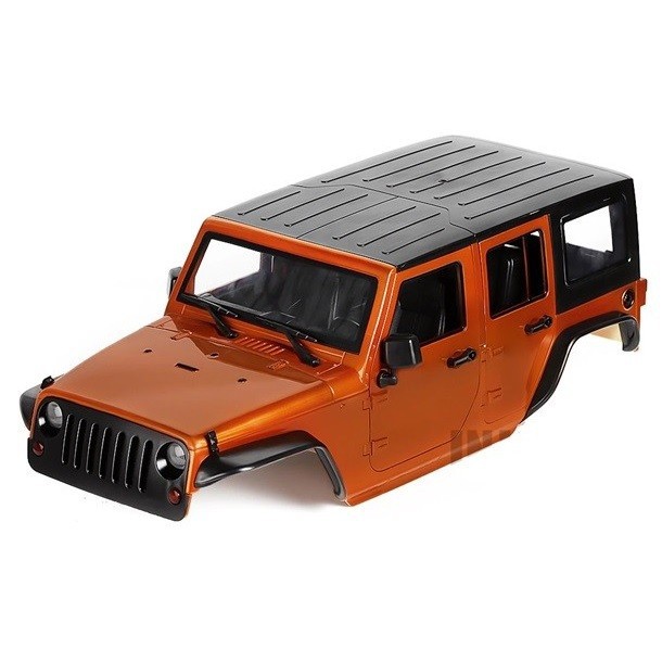 Jual Jeep Wrangler Rubicon 4 Door Hard Body Shell Kit 313mm Wheelbase 1/10 | Shopee Indonesia