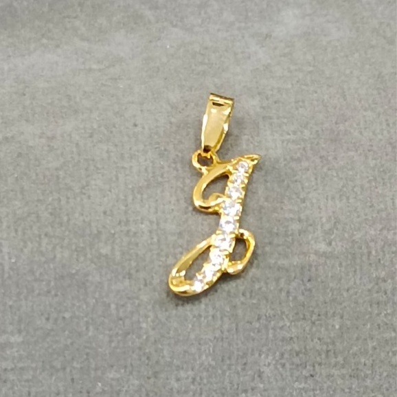 Jual Liontin Emas Kadar 375 (8K) Model Huruf Alphabet Inisial | Shopee ...