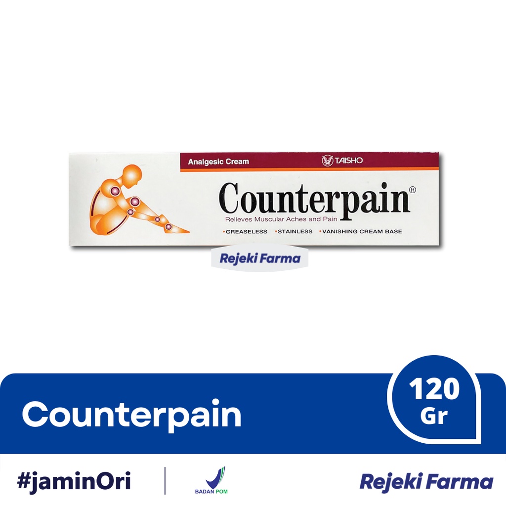 Jual Counterpain Cream 120 gr - Counter Pain Salep Nyeri Otot Original ...