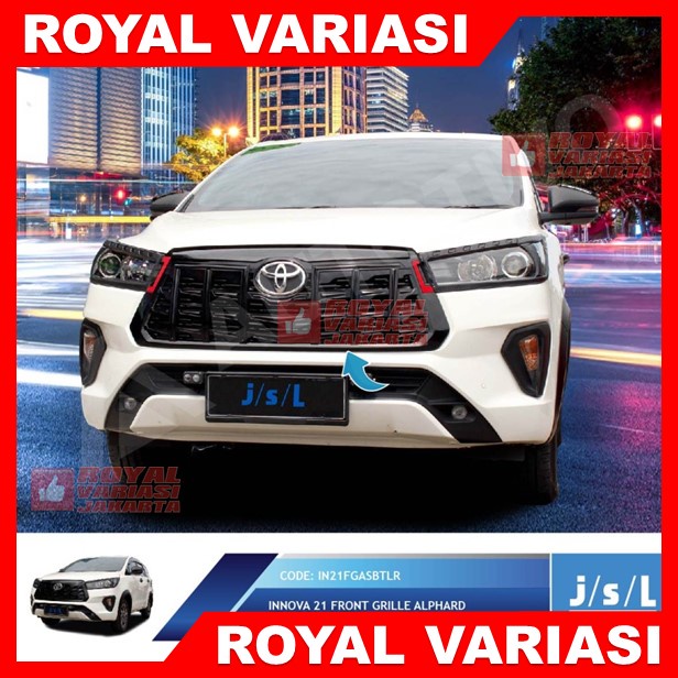 Jual Grill Innova 2021 up Model Alphard Hitam Lis Merah Blacktivo ...
