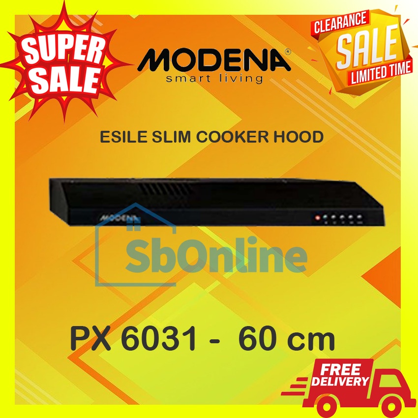 Jual Slim Cooker Hood Esile Modena PX 6031 L 60 CM Garansi Resmi | Shopee Indonesia