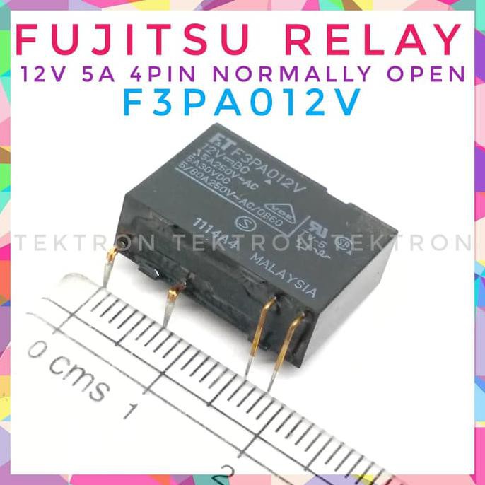 Jual FUJITSU Relay 12V 5A 4Pin normally open, 12volt 5Amp 4p 12 volt tektron22 Ayo Order ...