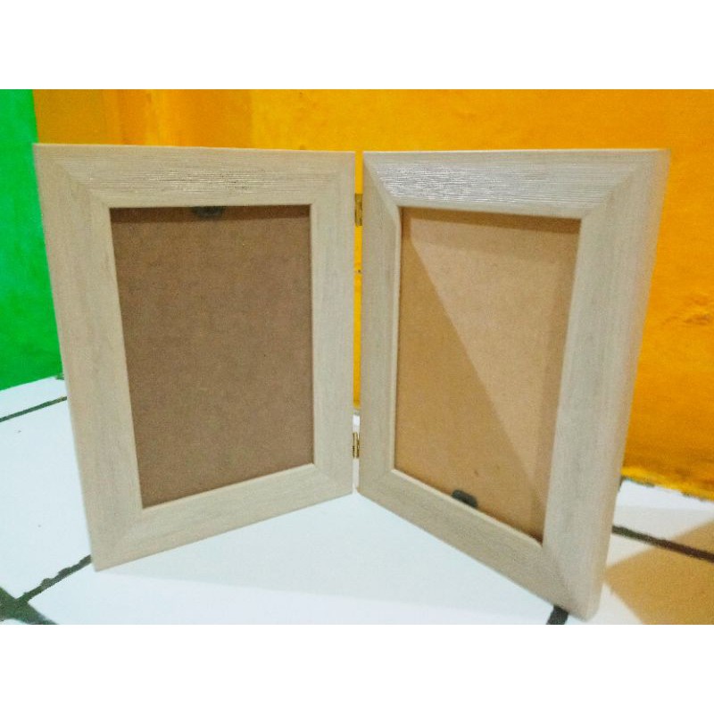 Jual Bingkai Foto Frame Lipat 2 Anti Pecah + Akrilik ukuran 4R & 6R ...