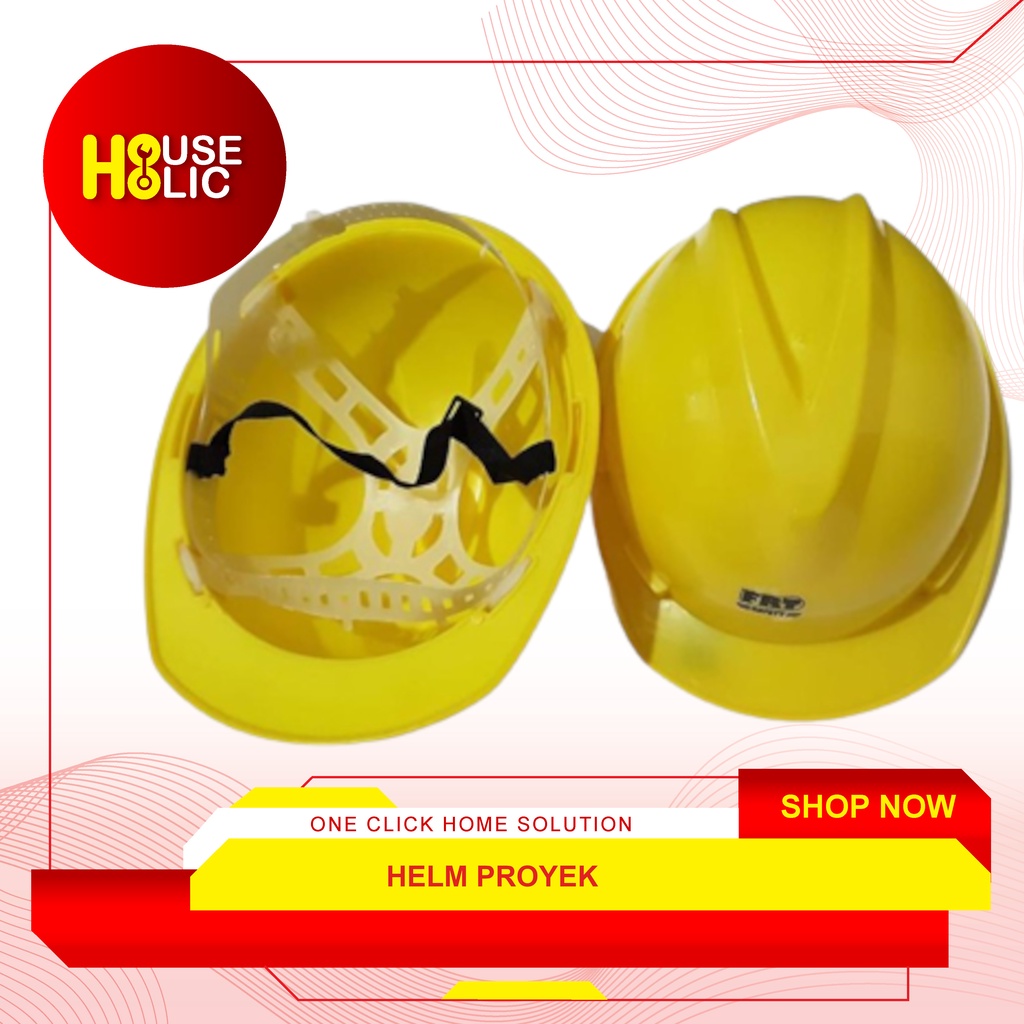 Jual Helm Proyek / Safety Helmet / Topi Pelindung Kerja Proyek | Shopee ...