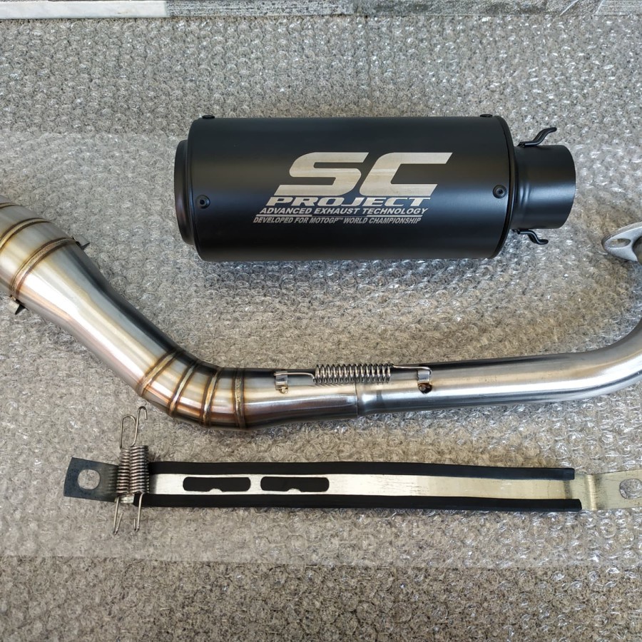 Jual Knalpot Racing SC PROJECT black ADV NMAX AEROX PCX VARIO BEAT MIO ...