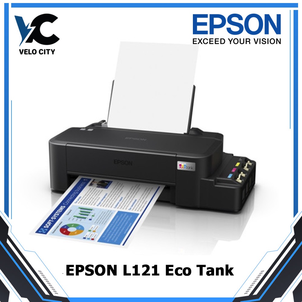 Jual Printer Epson L121 Print Only Inktank Epson L Seris - Original Garansi Resmi | Shopee Indonesia