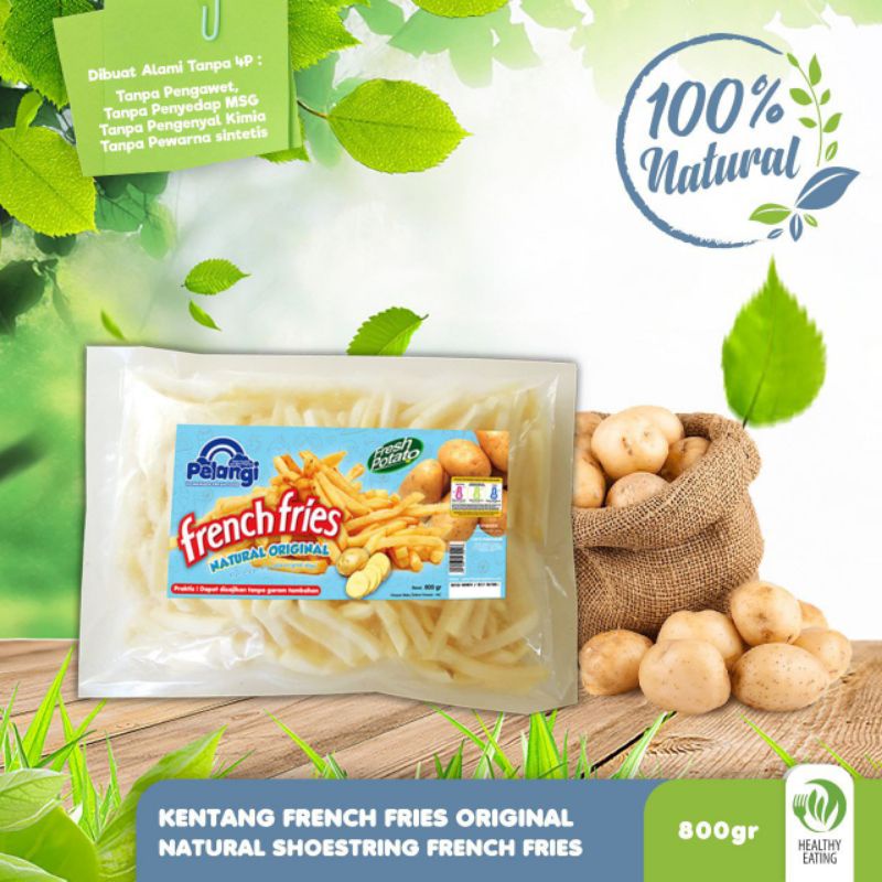 Jual KENTANG BEKU FROZEN PELANGI FOOD NON MSG, NON PENGAWET, HALAL MUI ...