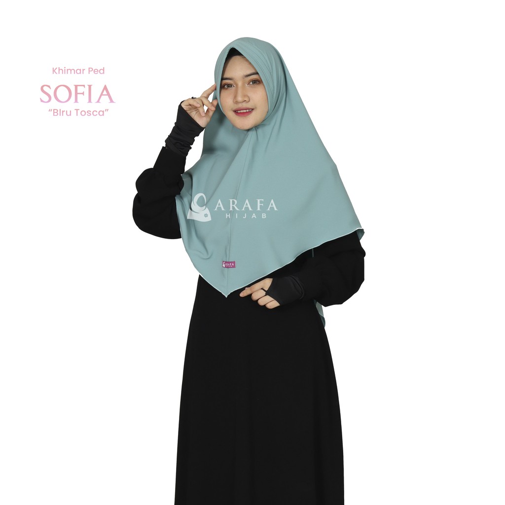 Jual Khimar Sofia Pad Woolpeach Premium - Arafa Hijab | Shopee Indonesia