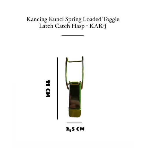 Jual Halojaju Kancing Kunci Spring Loaded Toggle Latch Catch Hasp KAK-J ...