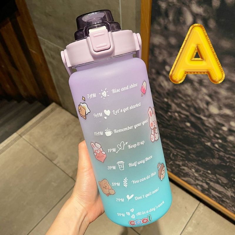 Jual ASLI ORIGINAL BOTOL MINUM 2 LITER BOTOL AIR 2L PENANDA WAKTU ...