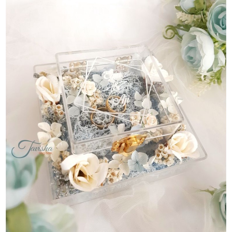 Jual Box Cincin Akrilik / Tempat Cincin Custom | Shopee Indonesia