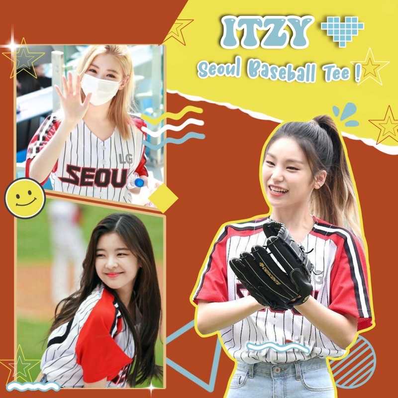 Jual ITZY Baseball Tee Seoul (Full Bordir Ready stock) | Shopee Indonesia
