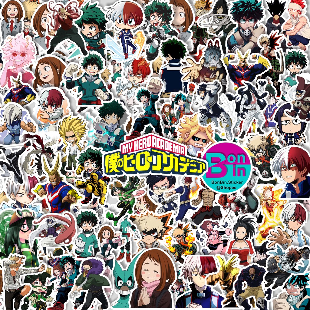 Jual Boku No Hero Academia - 50Pcs Stiker Anime - manga Sticker tumbler ...