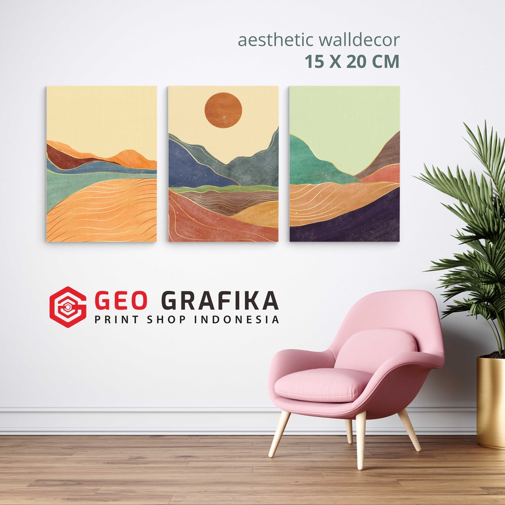 Jual Geo Grafika - Hiasan Dinding Pajangan Dinding Kayu Aesthetic Wall ...
