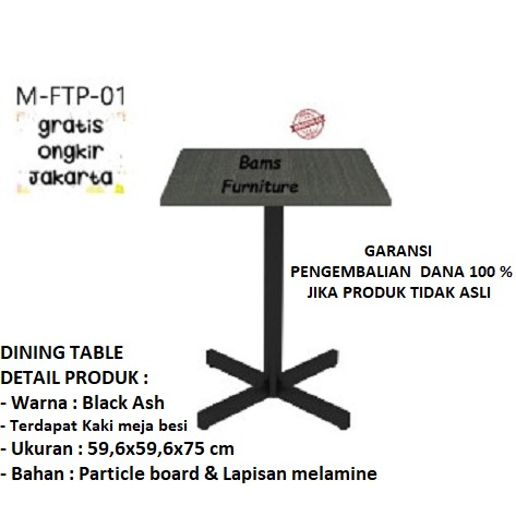 Jual Meja Food Court merk expo tipe MFT01 HTM djamin asli by bams ...