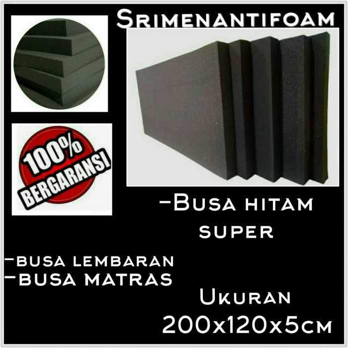 Jual BUSA LEMBARAN/BUSA HITAM/BUSA MATRAS UKURAN 200X120X5CM | Shopee ...