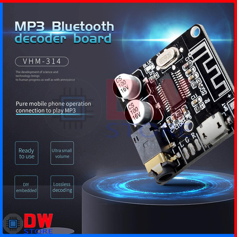 Jual VHM-314 VHM314 MP3 Bluetooth 5.0 Audio Receiver Decoder Module ...