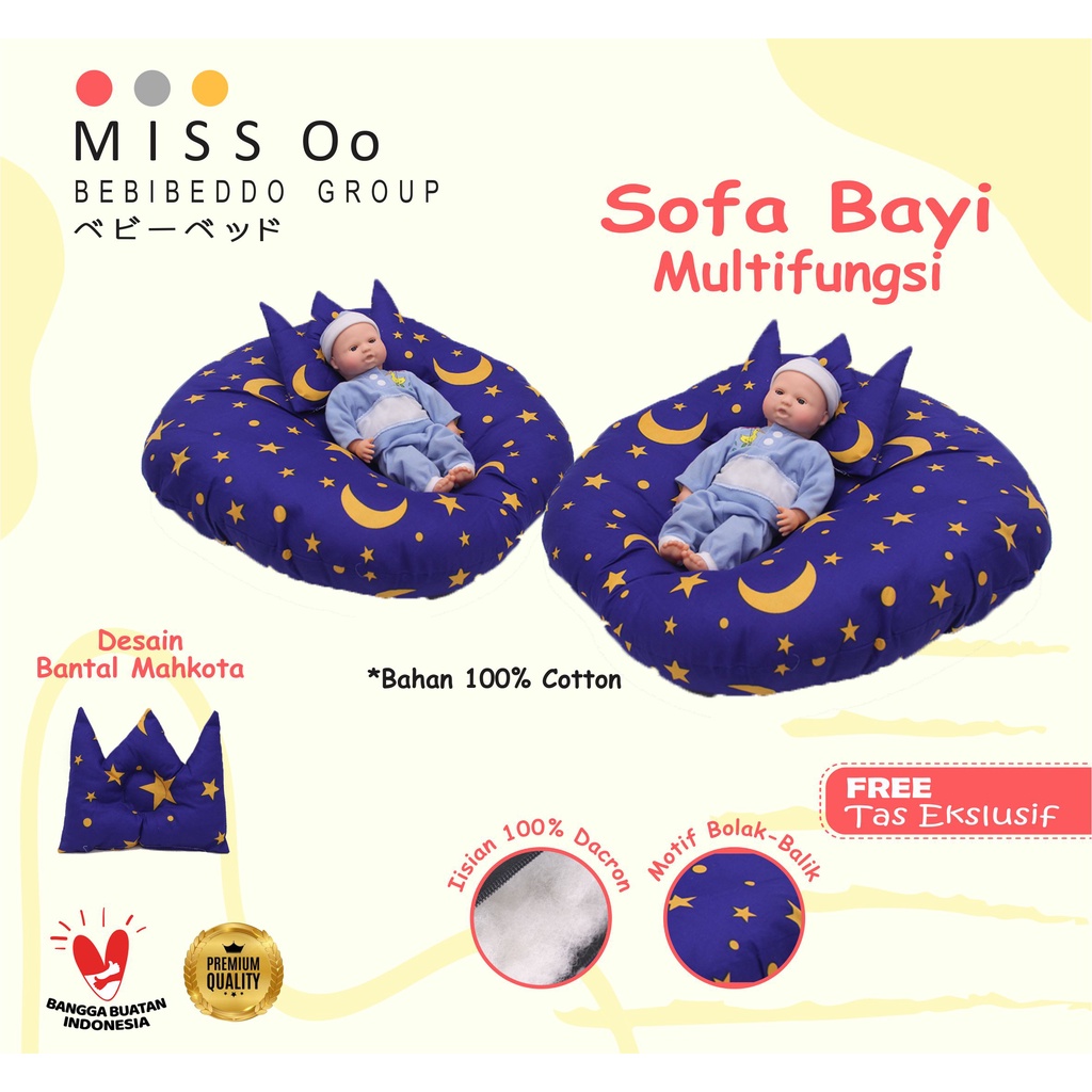 Jual Sofa Bayi 2 in1 New Born Multifungsi / Baby Lounger / Free Bantal ...