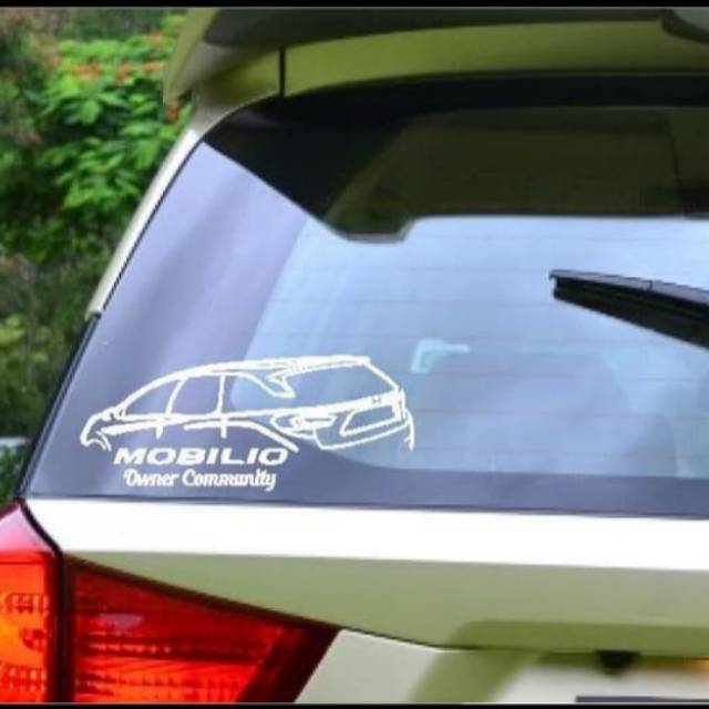 Jual Stiker Mobil Honda Mobilio Owner Community cutting sticker Club ...