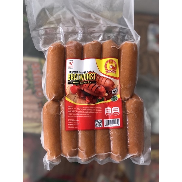 Jual Java Sosis Sapi Bratwurst Original 500gr Sosis Sapi Bakar Mini isi ...