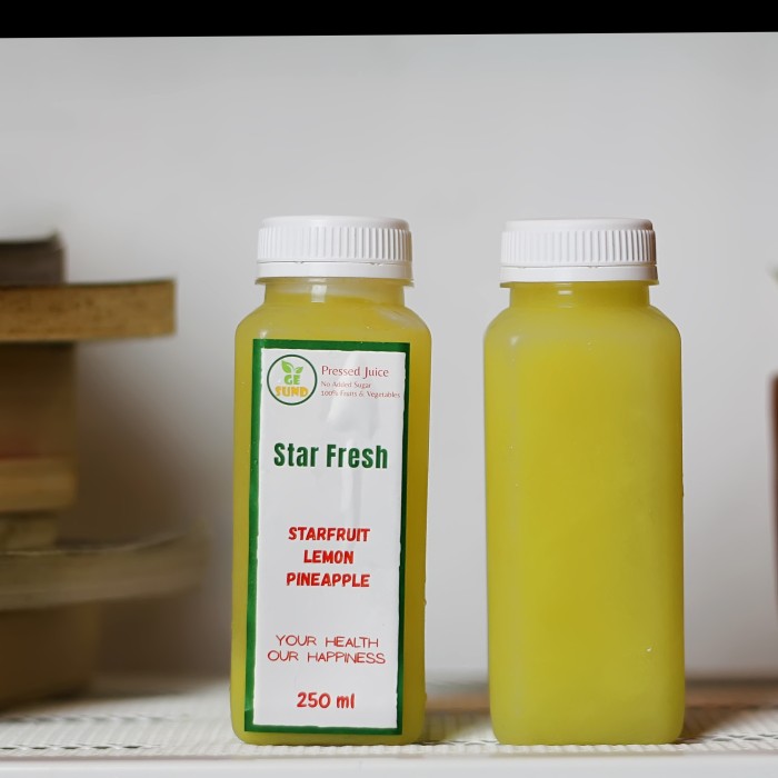 Jual Gesund Cold Pressed Juice Star Fresh 250 ml Jus Sehat Minuman ...