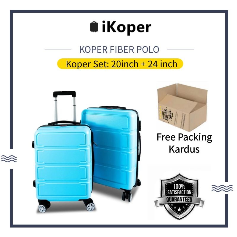 Jual Koper Polo Set 20 inch + 24 Inch Original Polo Cabin Size Koper ...