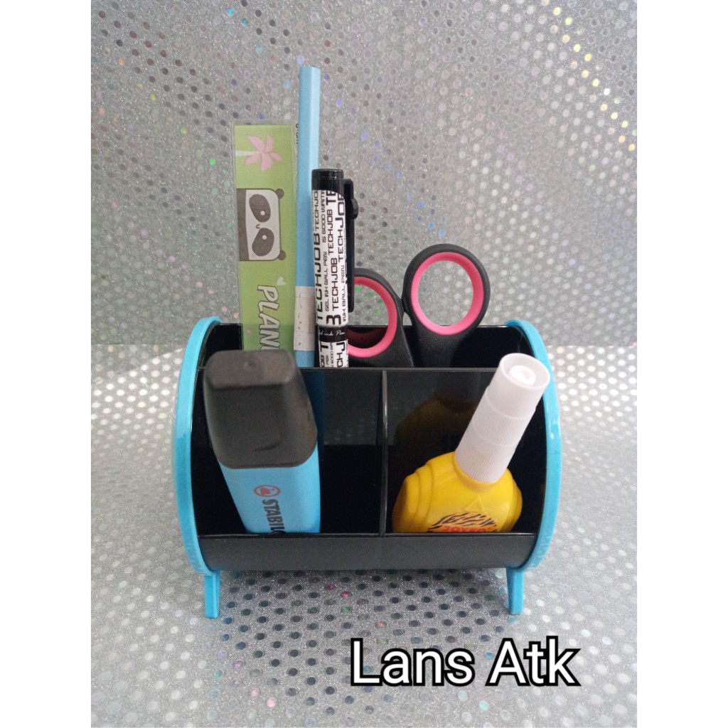 Jual Pen Stand / Plastic Pen Stand 6006 desk organizer tempat pulpen ...