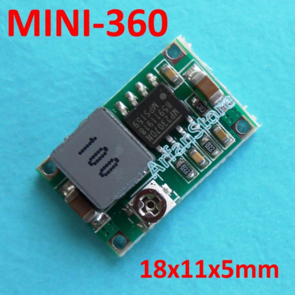 Jual New Super Mini 360 Module Ultra Small LM2596 DC Buck Step Down ...