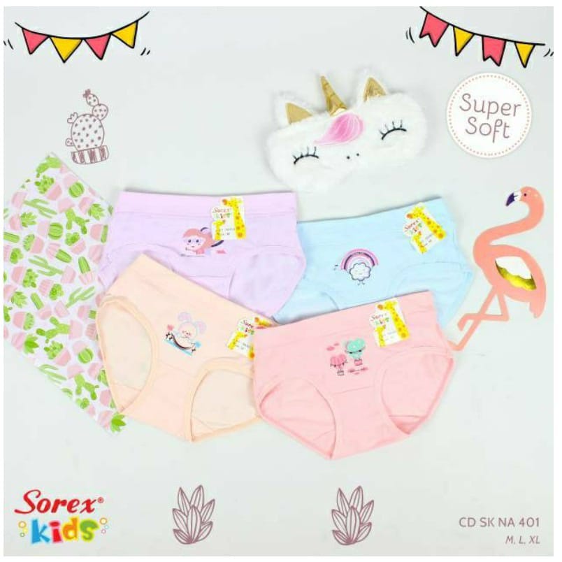 Jual Sorex ORI Anak CD Kids Girl Boxer 501 502 503 471 SEGITIGA | Shopee Indonesia