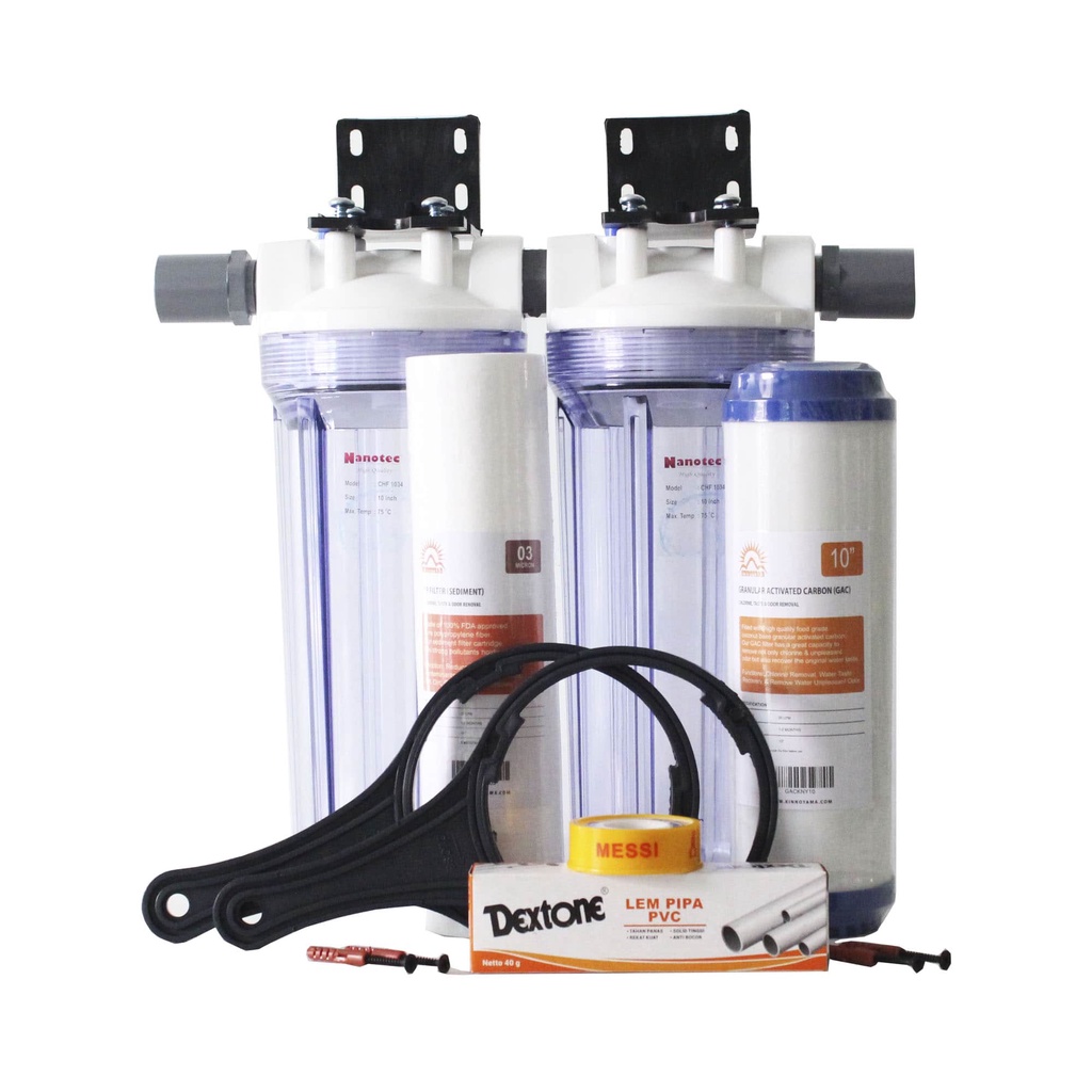 Jual PAKET FILTER AIR PAM 2 TAHAP / PENYARING AIR KOTOR SEDIMEN & GAC ...