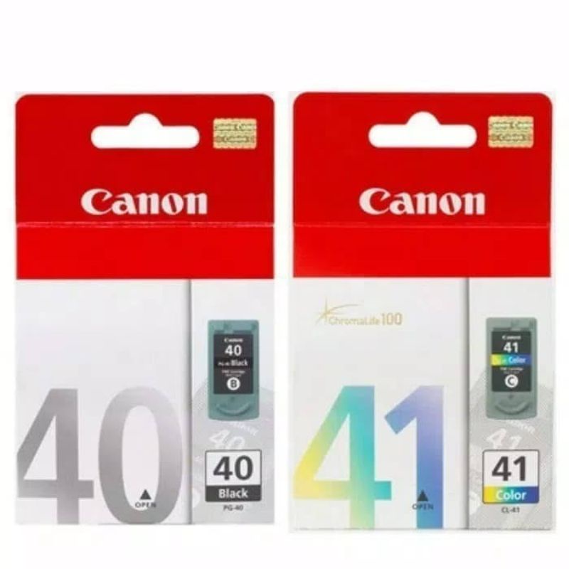 Jual tinta cartridge Canon 40 black + 41 colour for iP1200, iP1300 ...