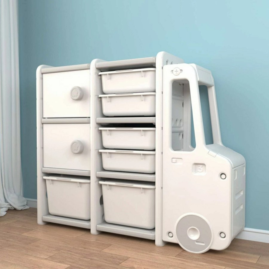 Jual storage bentuk bus rak penyimpanan mainan anak bahan HDPE kokoh ...