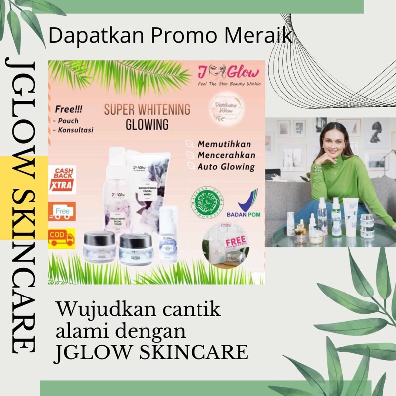 Jual Jglow Skincare Wajah Kemasan Baru Jglow Paket Super Whitening