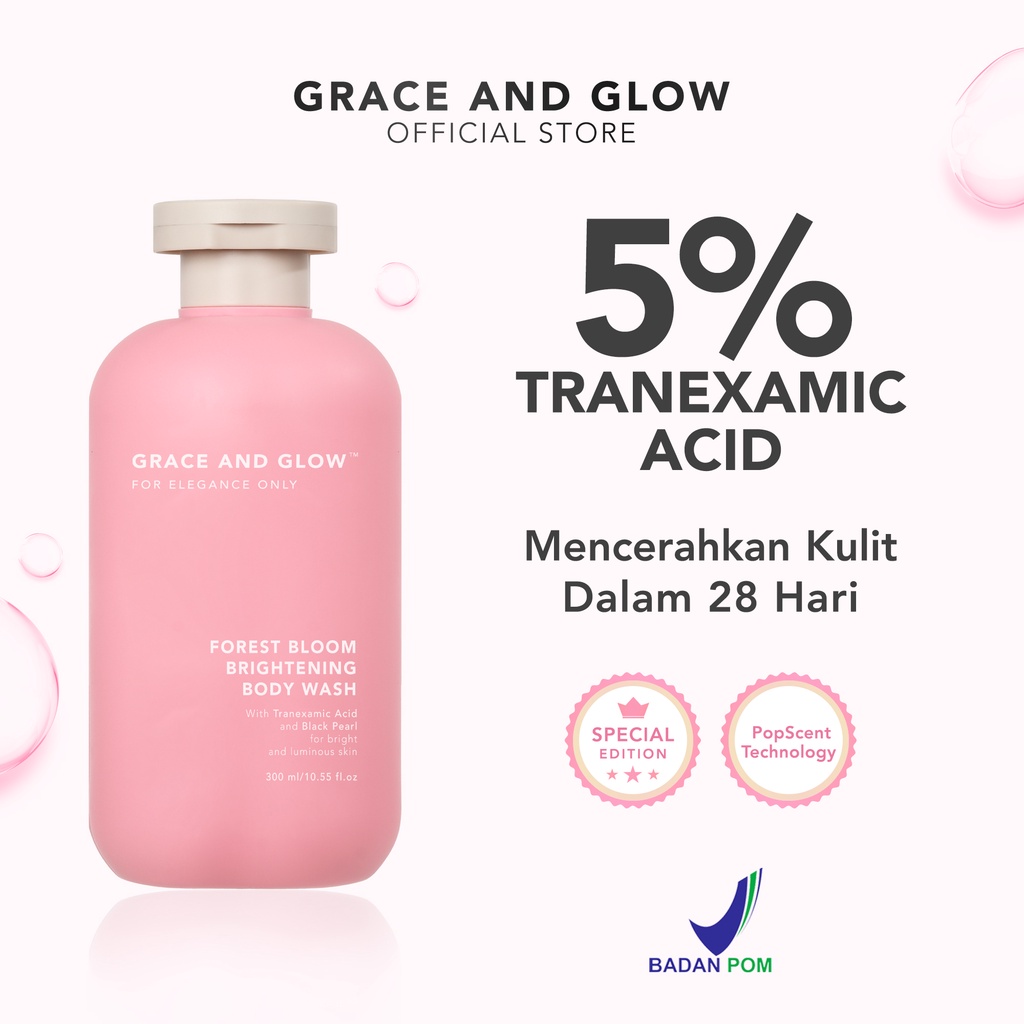 Jual Grace and Glow Forest Bloom Brightening Body Wash Special Edition ...
