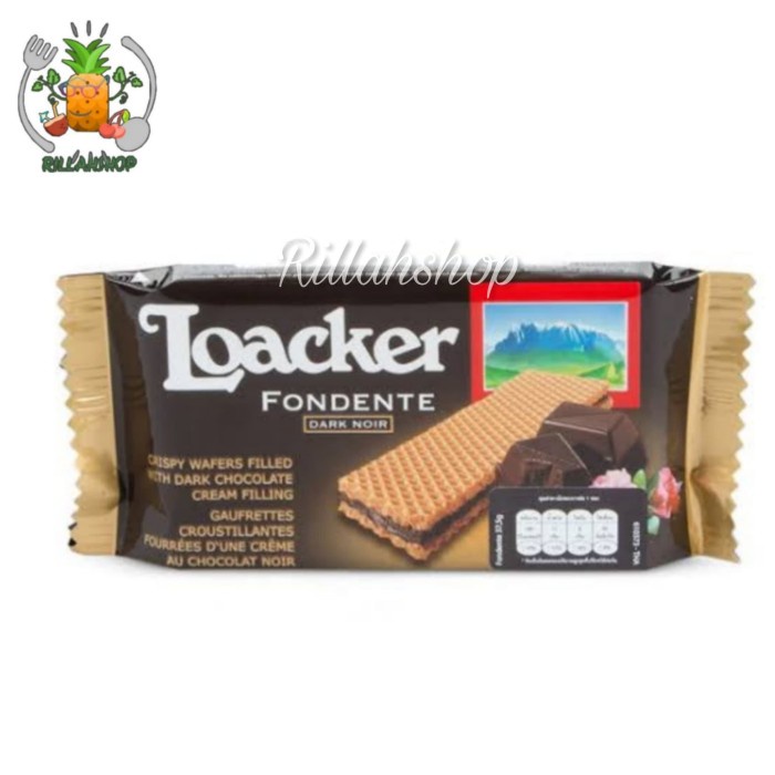 Jual Loacker Wafer Fondente Dark Noir 45g | Shopee Indonesia