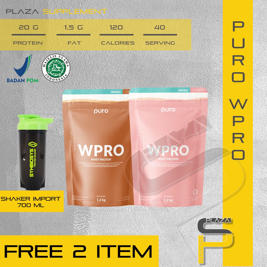 Jual Puro Wpro 1,2kg ( Whey Protein Concentrate ) | Shopee Indonesia