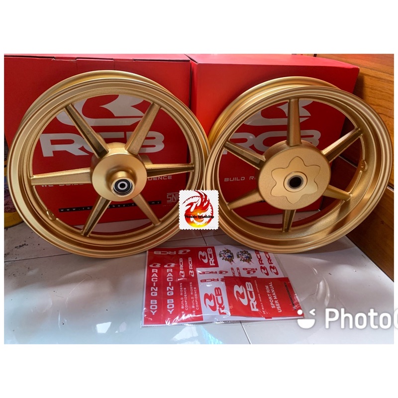 Jual Velg RCB SP 811 Aerox 155 palang 6 gold atau White ukuran 250-14 ...