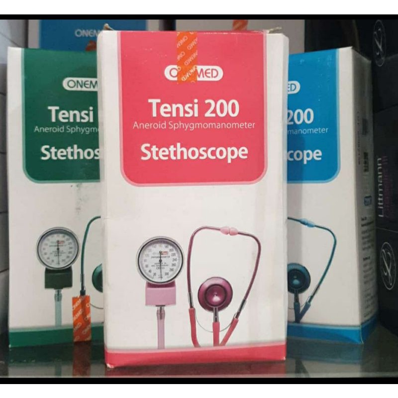 Jual Tensimeter Aneroid 200 + Stetoskop Onemed / Tensi Aneroid ...