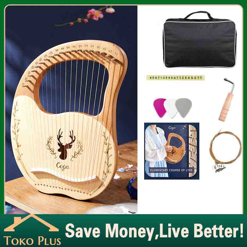 Jual Lyre 19 Senar Lyre 19 Senar Ukuran Kecil Portable Untuk Pemula ...