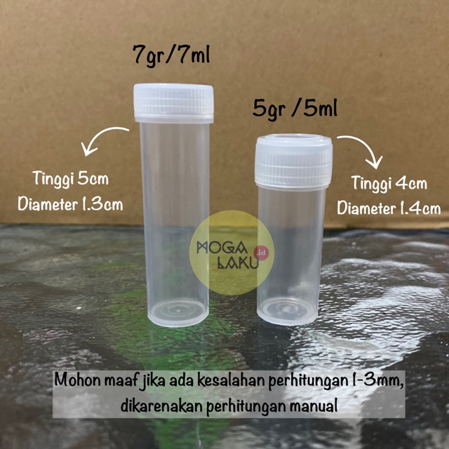 Jual Botol sample botol kapsul 7ml Toples botol mini kecil | Shopee ...