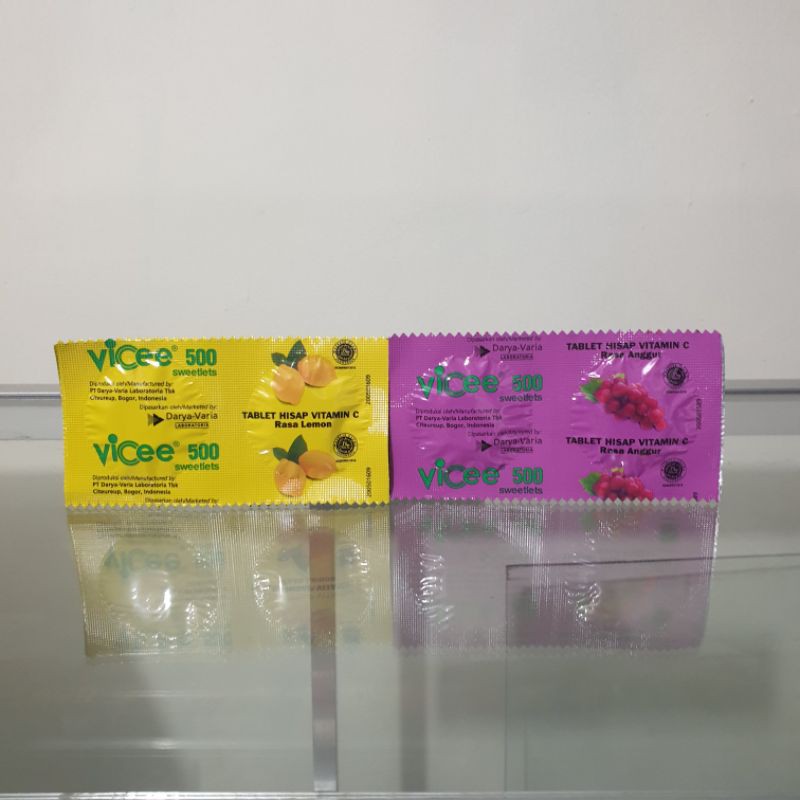 Jual Vicee 500 Tablet Hisap Vitamin C strip | Shopee Indonesia