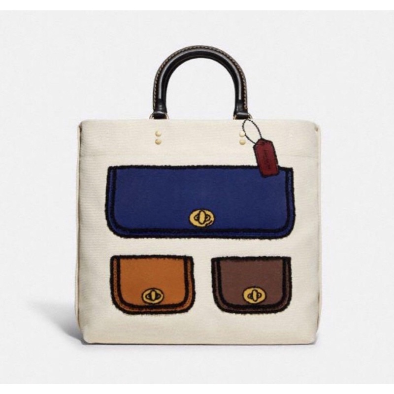 Jual Coach Rogue Tote 29 In Recycled Signature Canvas With Trompe Loeil ...