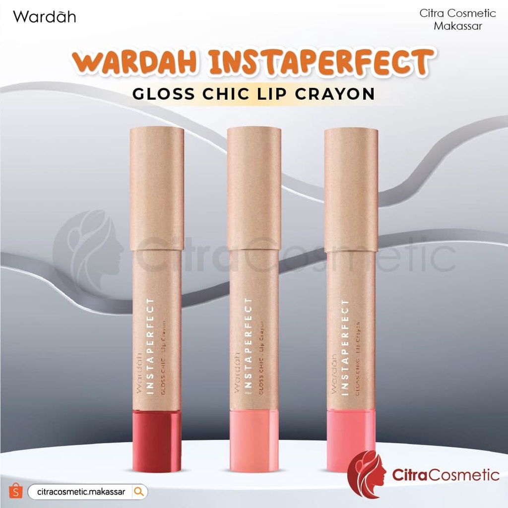 Jual ️CitraCosmetic ️ Wardah Instaperfect Gloss Chic Lip Crayon ...