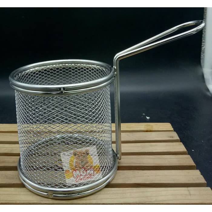 Jual TEMPAT SAJI MINI SNACK BULAT / KENTANG GORENG STAINLESS 2417 ...