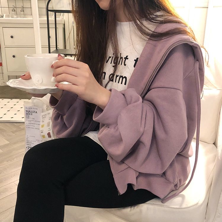 Jual Mantel sweater berkerudung longgar gaya Korea wanita | Shopee ...